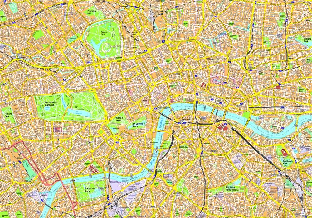 London Vector map. London EPS Illustrator Vector Maps. Eps Illustrator ...