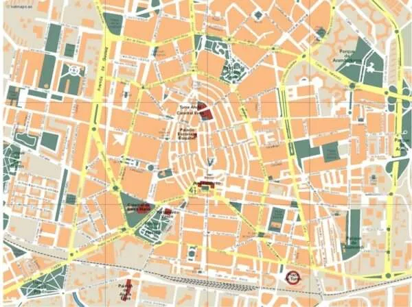 Vitoria Vector map. Eps Illustrator Map | Vector maps