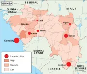 Guinea population map | Download vector maps for Adobe Illustrator