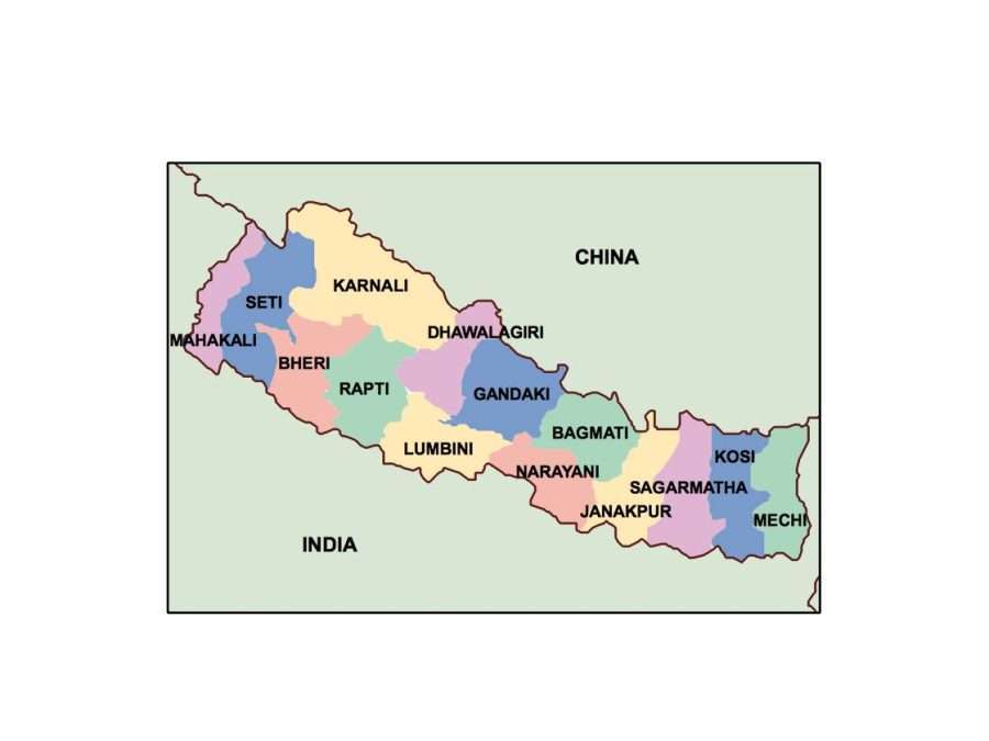 nepal presentation map | Vector maps