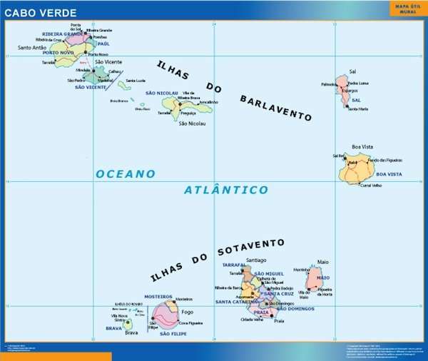 magnetic map Cabo Verde | Digital maps
