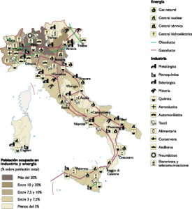 Italy Economic map | Download vector maps for Adobe Illustrator