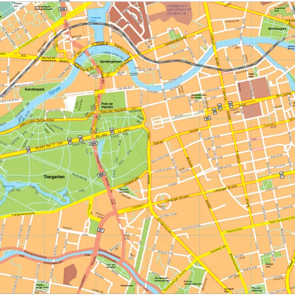 Berlin Vector EPS Map | Download vector maps for Adobe Illustrator